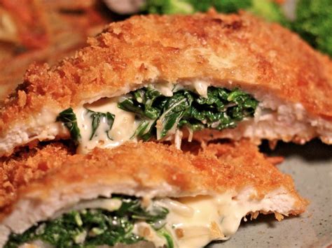 Milanesas Rellenas De Queso Jam N Y Espinacas Solo Minutos