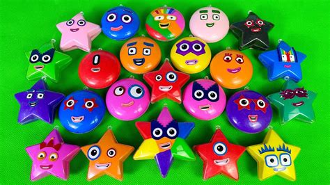 Looking For Numberblocks Clay With Mixed Shapes Slime Satisfying