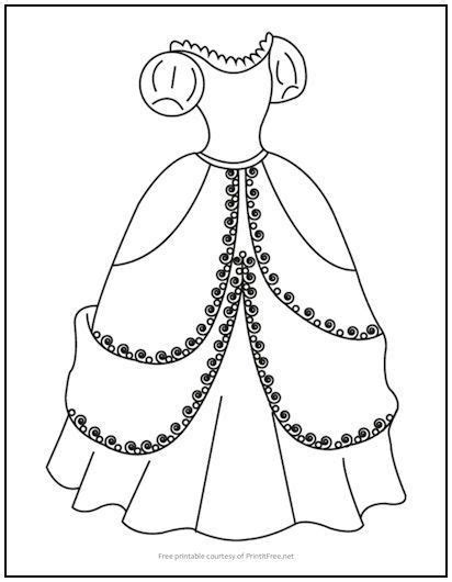 Princess Dress Coloring Pages 2 Free Coloring Sheets 2021 Artofit