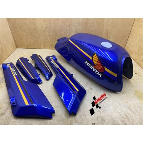 Jual Paket Hemat Tangki Honda Win 100 Warna Biru Set Box Aki Win Cover