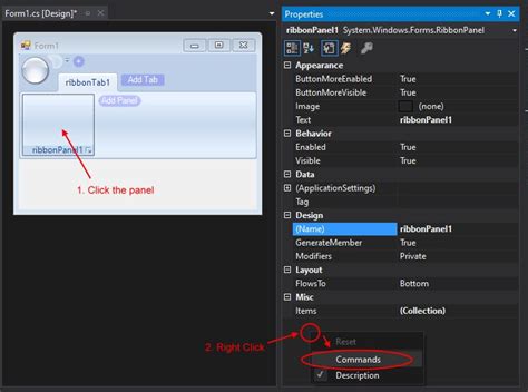 easily add a ribbon into a winforms application codeproject