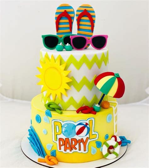 Bolo Pool Party Ideias Tutoriais Para Comemorar Divers O Artofit