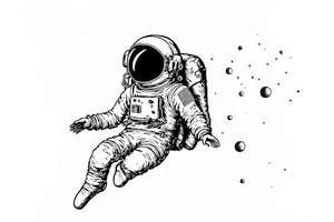 Astronauta W Kombinezonie Kolorowanka NoweKolorowanki Pl