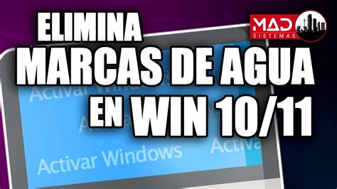 Tutorial Quita Marca De Agua Windows Y Desde El Registro Youtube