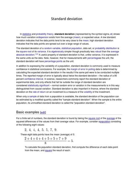 standard deviation pdf estimator standard deviation
