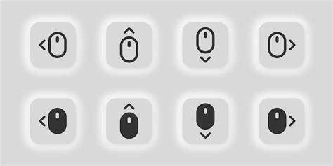Premium Vector Scroll And Cursor Computer Mouse Icon Pc Pointer