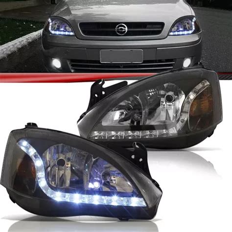 Par Farol Daylight Corsa 2012 2011 2010 2009 08 07 A 03 Led Frete grátis