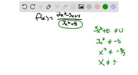 solved for each rational function find all numbers that are not in the domain then give the