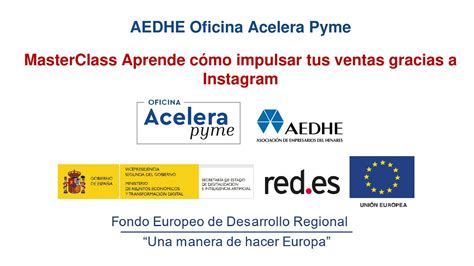 Aedhe Oficina Acelera Pyme Masterclass Aprende C Mo Impulsar Tus Ventas