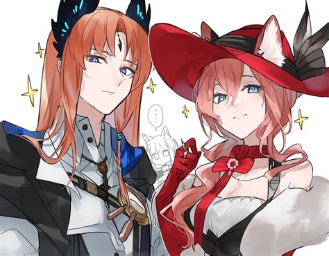 Kal Tsit Heidi And Passenger Arknights Drawn By Yakota Usuk Yako
