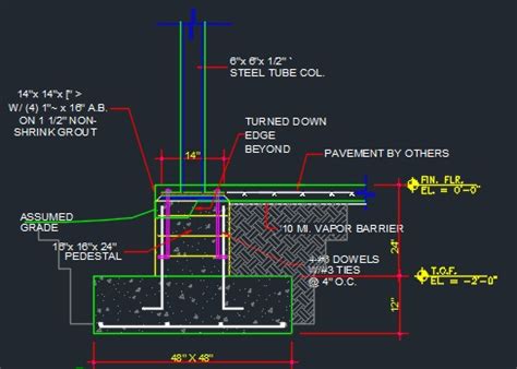 Slab Column Typical CAD Files DWG Files Plans And Details
