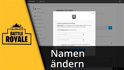 Fortnite Namen ändern Name in Fortnite ändern Tutorial YouTube