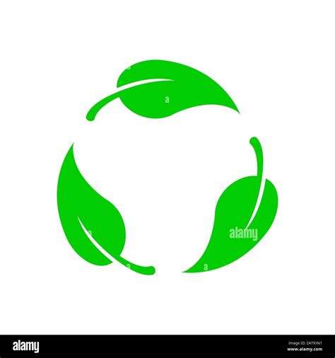 Biodegradable Vector Icon Bio Recyclable Degradable Label Logo Stock
