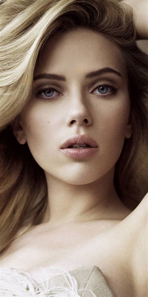 Scarlett Johansson Celebrity Hairstyle Eyebrow Beauty Huawei Enjoy 7s Screensaver