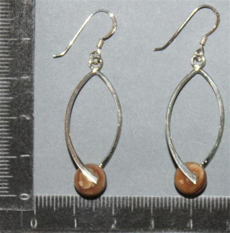 Boucles D Oreilles Rhodochrosite Miel