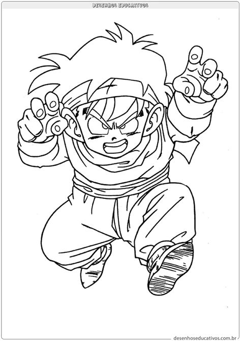 Desenhos Para Colorir Do Dragon Ball Imprimir E Colorir Desenhos