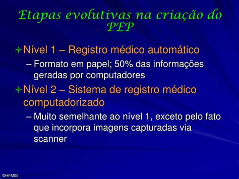 PPT O Prontuário Eletrônico do Paciente PowerPoint Presentation free