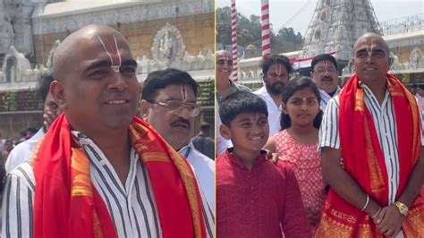 KGF Salaar Music Director Ravi Basrur Visits Tirumala Manastars