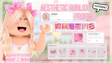 How To Have An AESTHETIC Roblox Profile In 2022 Tutorial YouTube