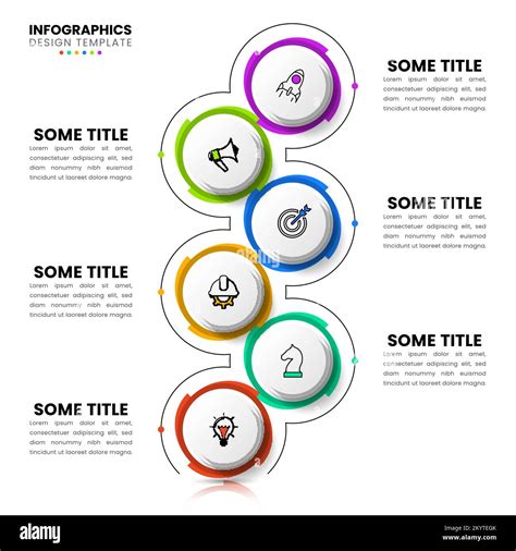 Infographic Template With Icons And 6 Options Or Steps Gears Can Be