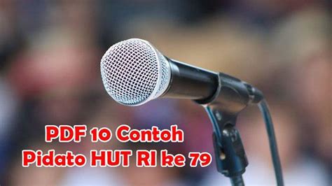 Link PDF 10 Contoh Teks Pidato HUT RI Ke 79 Pidato Lengkap 17 Agustus