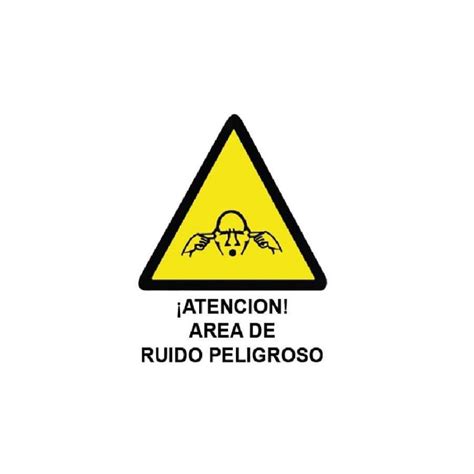 Cartel pvc 40X30 atención área de ruido peligroso