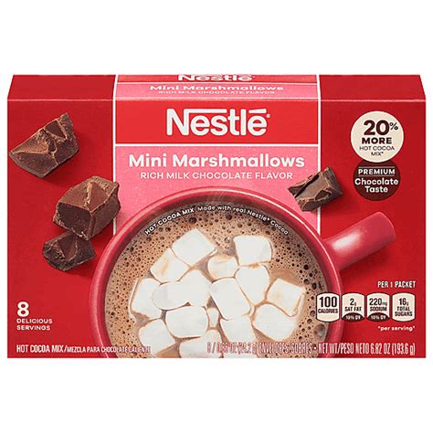 Nestle Hot Cocoa Mix Rich Milk Chocolate Flavor Mini Marshmallows 8
