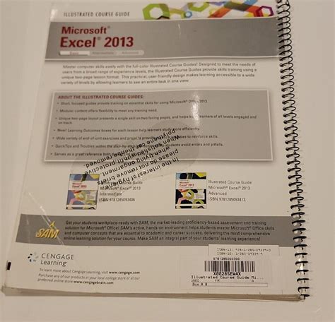 Illustrated Course Guide Microsoft Excel 2013 Basic GOOD Condition