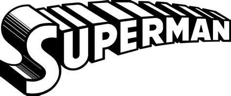 The Logo For Superman Is Shown In Black And White