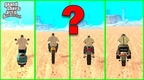 What Is The Fastest Motorcycle In Gta San Andreas Youtube