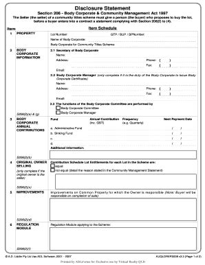 S206 Disclosure Statement Complete With Ease AirSlate SignNow
