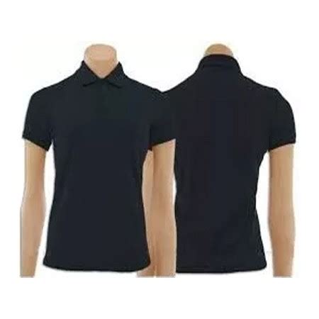 Camiseta Gola Polo Feminina Preta Shopee Brasil