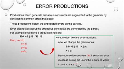 error recovery strategies and yacc compiler design