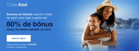 Assine o Clube Azul e acumule até 432 mil pontos em 12 meses milheiro