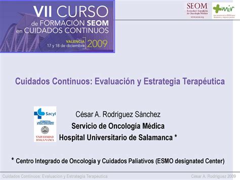 Cuidados Continuos Evaluación y Estrategia Terapéutica ppt descargar