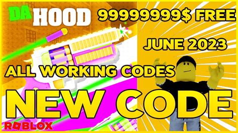 NEW CODE ALL WORKING CODES For DA HOOD Roblox In June 2023 NEW