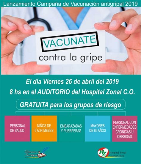 Lanzan la campaña de vacunación antigripal