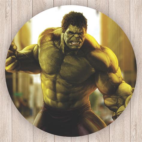 Painel Redondo Hulk X M Tecido Sublimado Mod No Elo Decorium