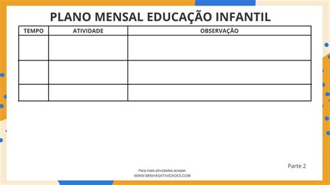 Atividades Modelos De Planejamento Pedagógico