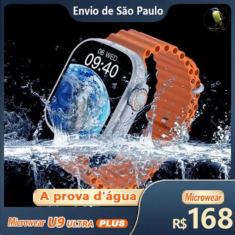 Bemtevi Microwear U9 Ultra Plus Relógio inteligente Smartwatch à prova