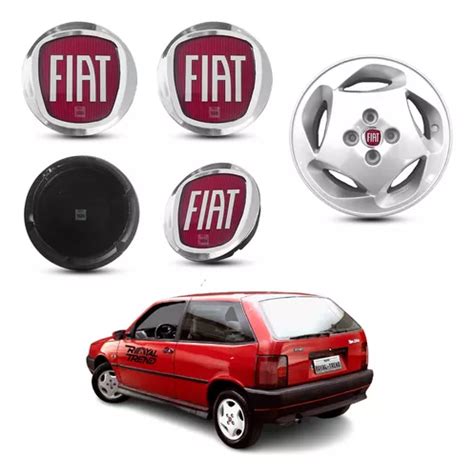 Jogo Calotinhas Fiat Tipo Miolo Mm Centro Roda Liga Leve