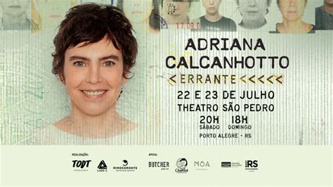 Adriana Calcanhotto Em Porto Alegre Lan Amento Do Disco Errante