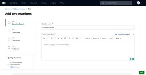 Creating A Coding Question Hackerrank Support Center