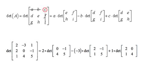 Determinant Of A X Matrix