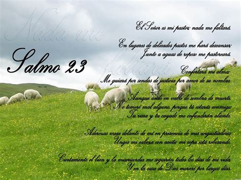 Imágenes del Salmo 23 Jehová es mi pastor y Nada nos faltará