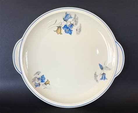 Vintage Rosenthal Winifred Cake Plate Blue Flowers Selb Germany