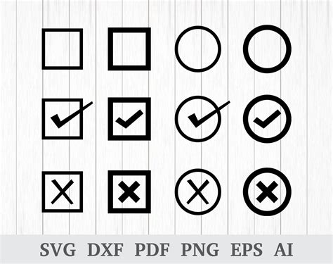 Check Mark Svg Tick Mark Svg Check Mark Clipart Checklist Svg Etsy
