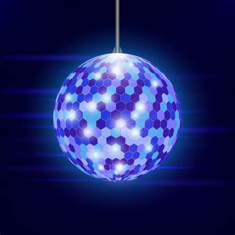 Bola de discoteca ilustração fundo discoteca de festa Vetor Premium