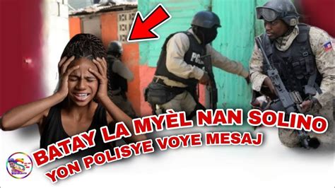 Kout bal bandi ap chante nan solino polisye ki nan zòn nan pote boure