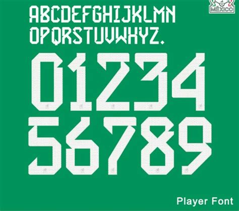 The Font And Numbers Are White On Green